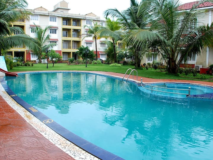 2bhk✓2bath✓wifi✓wm✓backup✓candolim✓3rd-top Floor - Goa