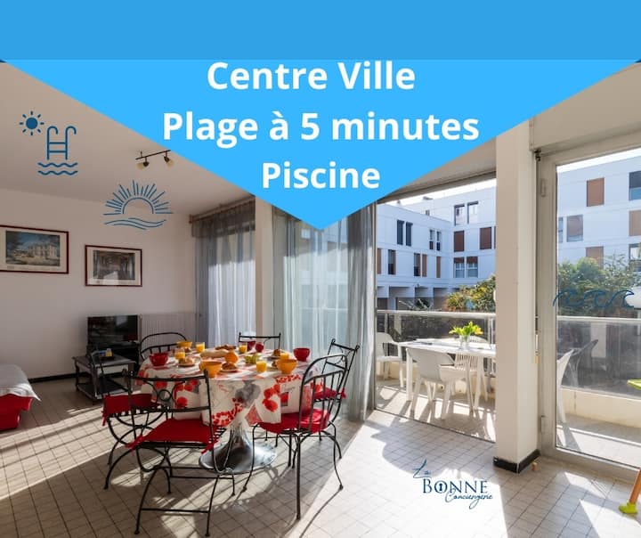 Le Chéops * 3 Chambres * Piscine * Plage à 2 Min - Aigues-Mortes