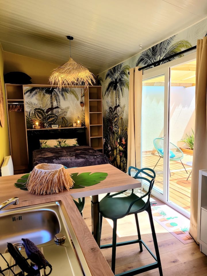"Copacabana" Studio Tiny House Terrasse Jardin - Saint-Philbert-de-Grand-Lieu