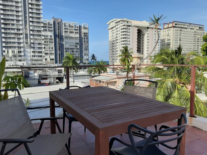 Isla Verde Apt. With Private Roof Top Deck - San Juan