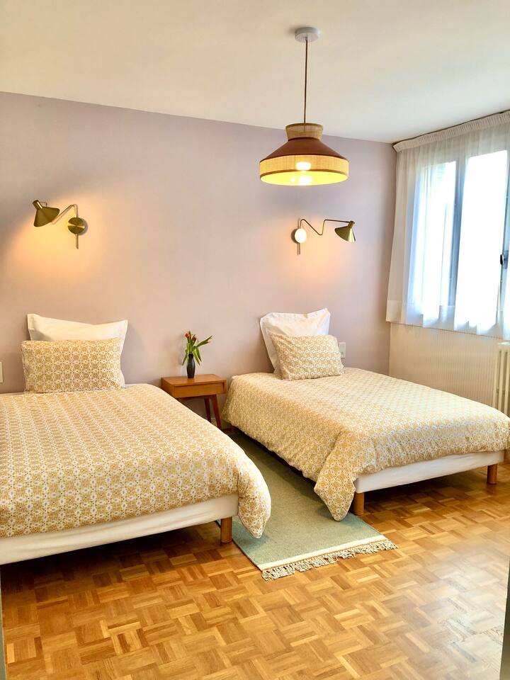 Chambre Lits Jumeaux - Lac de Vouglans