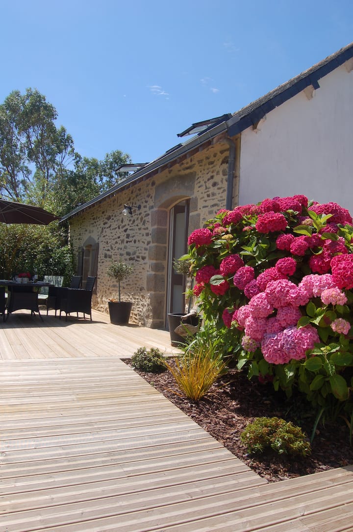 Charmante Maison Avec Piscine En Bord De Mer, Wifi - Moëlan-sur-Mer