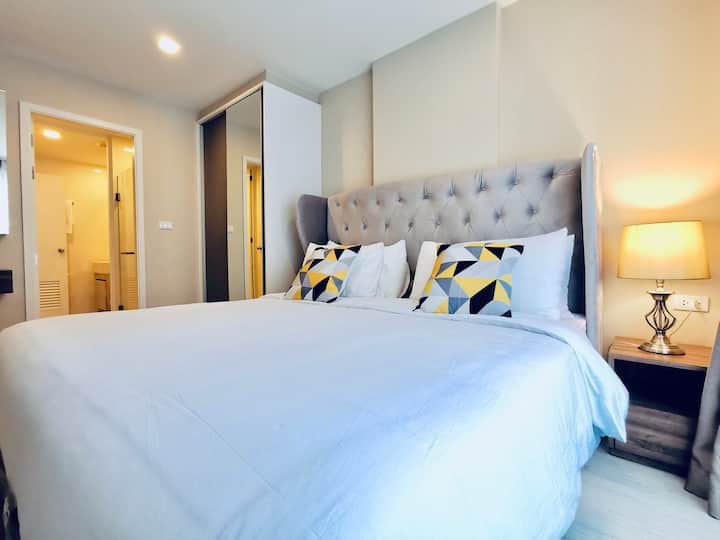 C10 每客消毒~温馨双人公寓/曼谷大学对面/Ekkamai Bts/5分钟车程 - Bangkok