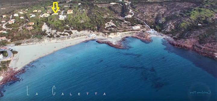 Splendida Villa Fronte Spiaggia Caletta Carloforte - Carloforte