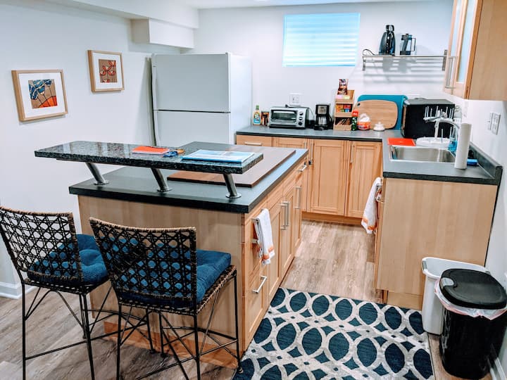 Studio Walk-out Apt - Fios, W&d, Metro Access - Silver Spring, MD
