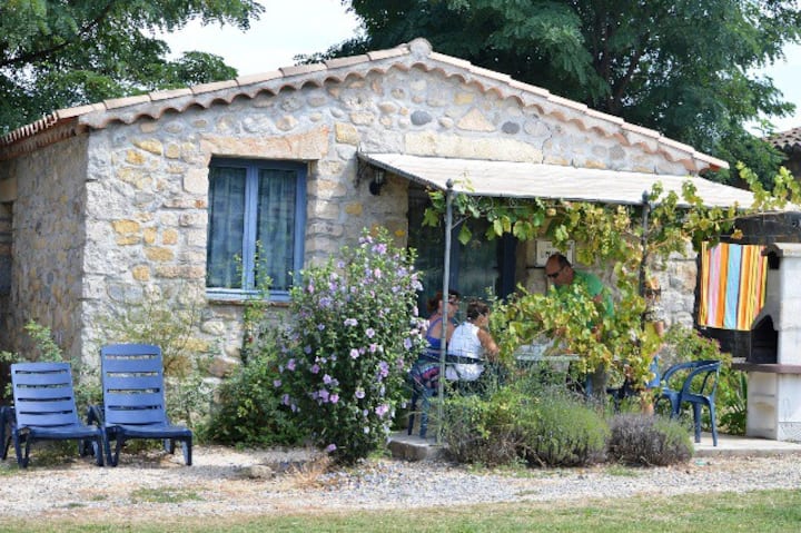 Maisonnette Avec Terrasse, Bbq Et Accès Piscine - Ruoms