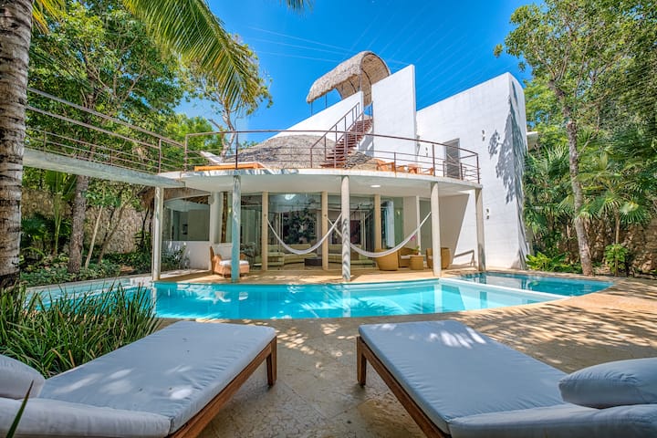 Private Retreat By Yalku Lagoon! Pool And Hot Tub! - Akumal