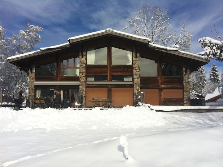 Chalet Appart Vue Imprenable Sur Village De Megeve - Megève