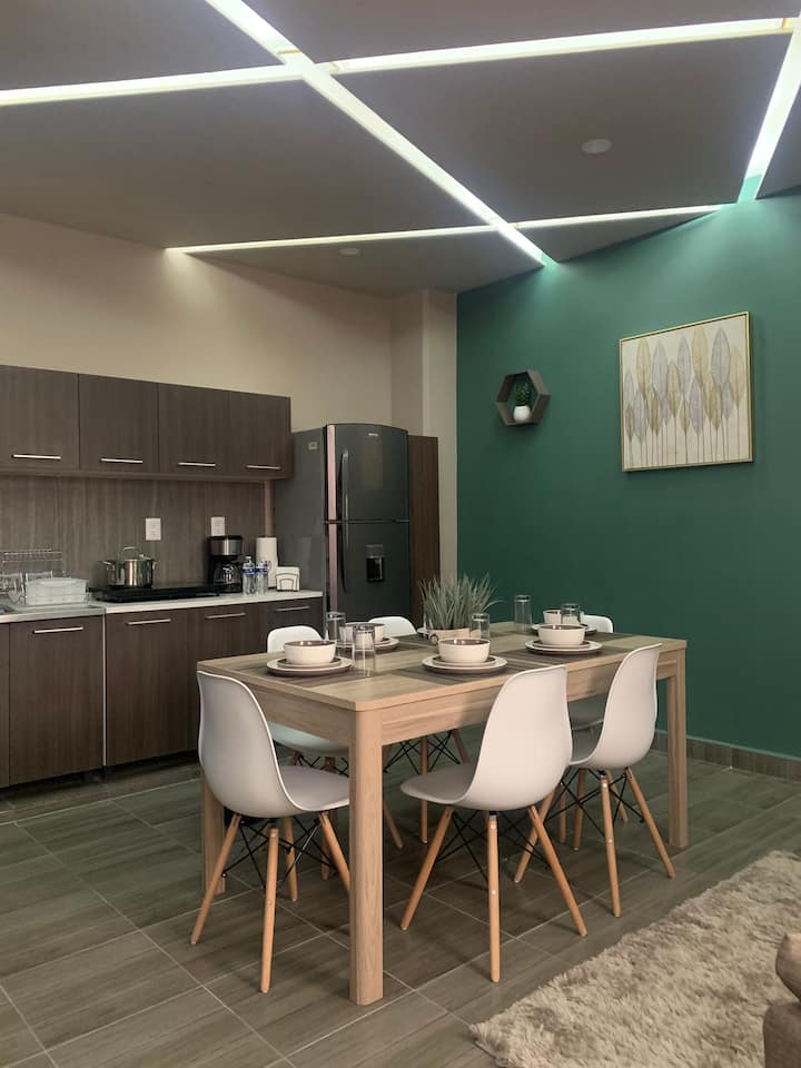 Creta - Amplio Depto Planta Baja Para 6 Huéspedes - Chiapas