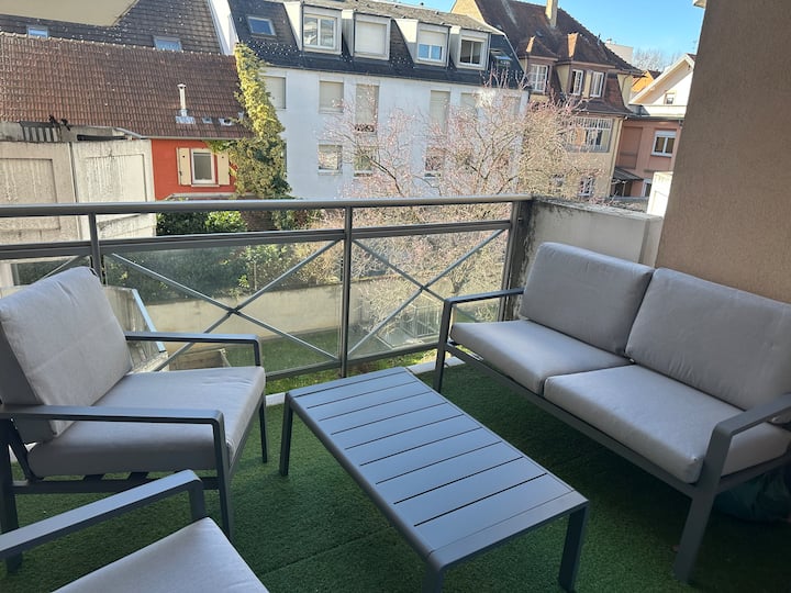 Appart. 4 Pers, Parking Privé, 10 Min Du Centre - Ostwald