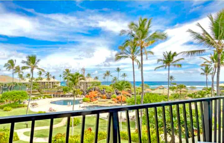 Outrigger Ocean View Comfy Queen Beds Upgraded - Lihue, HI