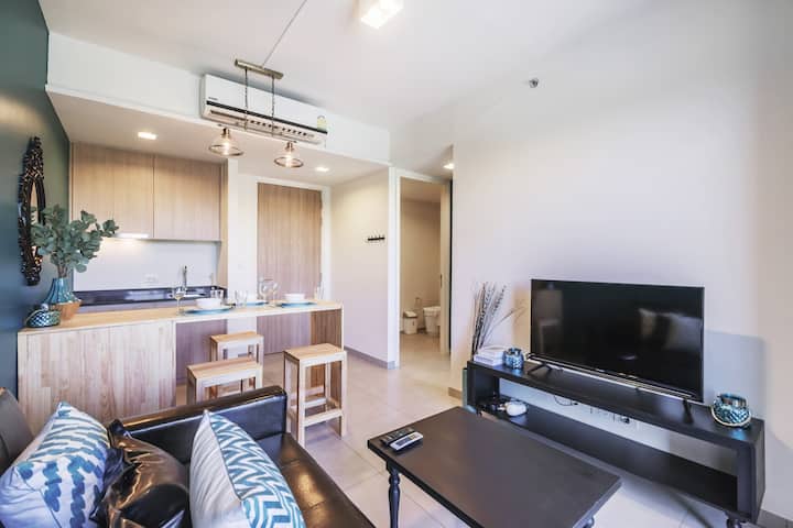 1bedroom_turquoise Style_pool_gym_wi-fi_10minbeach - Pattaya City