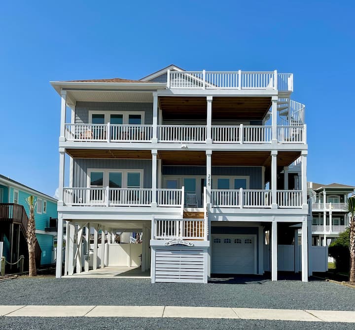 "Oasis Of The Sea" - Beach Views And Private Pool - Holden Beach, NC