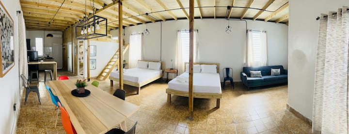 Santurce Loft + Private Bed + Park. Ciudadela Area - San Juan