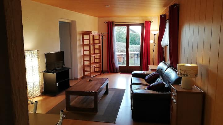 Super F2 Sécurisé Rez Jardin Très Calme Proche Lac - Yvoire