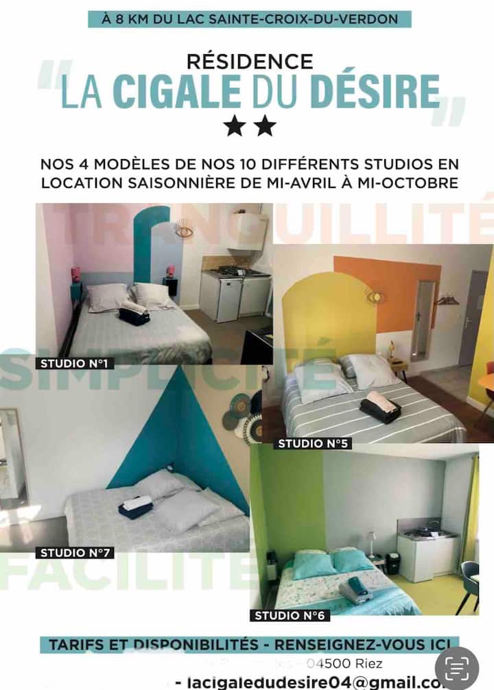 Studio N°5 Pour 2 Personnes - Moustiers-Sainte-Marie