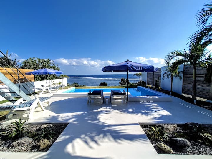 2022年後半オープン！プール、bbq、ビーチ徒歩2分の1棟貸ヴィラ　「オーシャンビュー石垣　空」 - Ishigaki