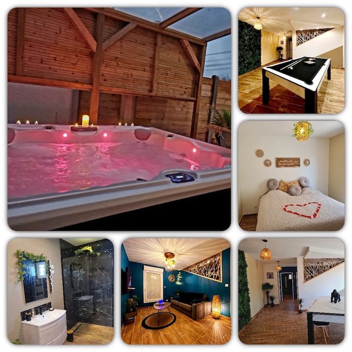 Maison Chaleureuse Avec Spa Privatif Et Billard. - Calais