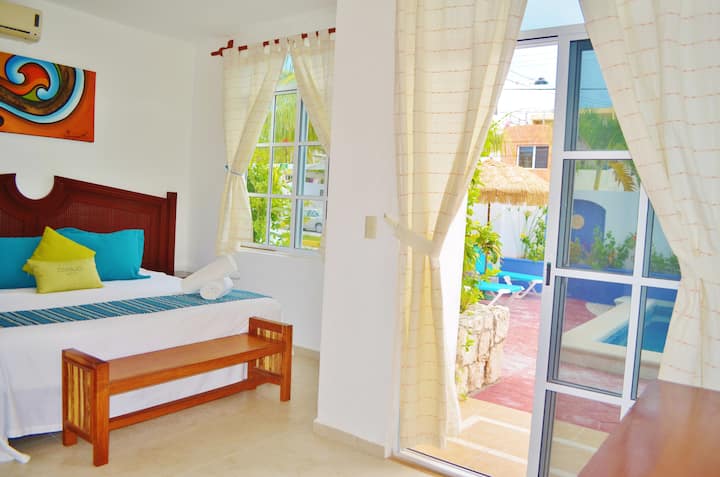 Beautiful Suite By The Ocean. Corales B - 2br - Puerto Morelos