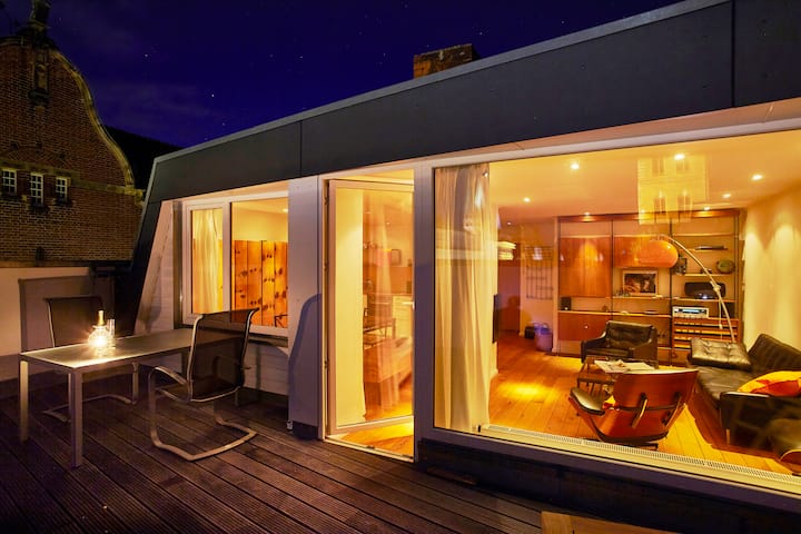 Penthouse Mit Terrasse Und Blick - リューベック