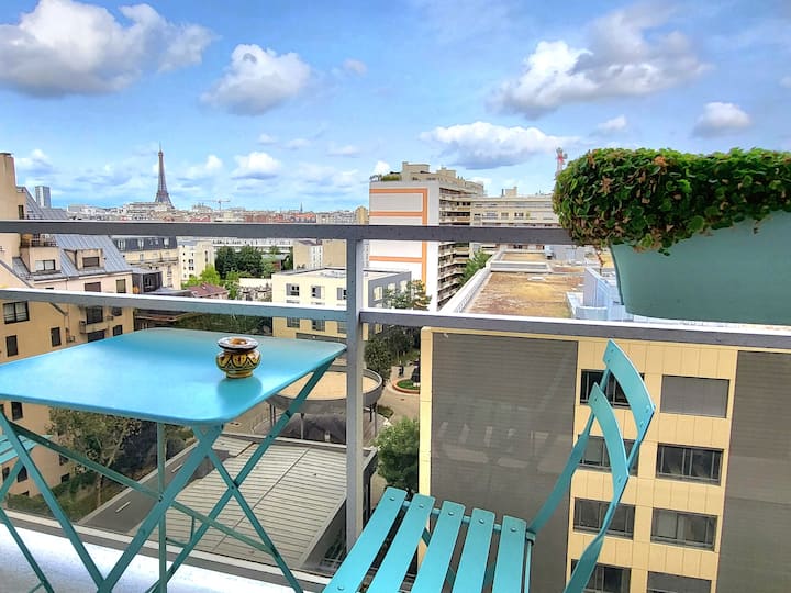 Superbe Appartement Vue Tour Eiffel - Paris