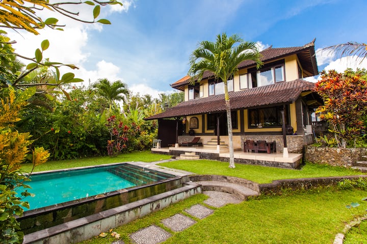 Villa With Pool, Ricefield And Sunset View @ Ubud - Ubud