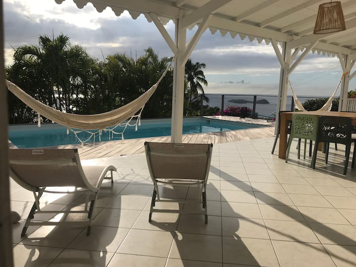 Villa Hibiscus, Vue Mer, Piscine Privée - Guadeloupe