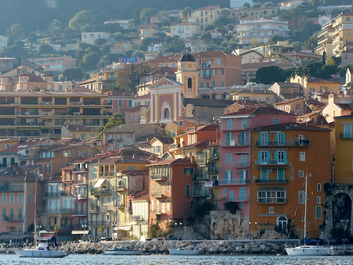 2 Chamb. Villefranche Vieille-ville, Vue Mer,plage - 濱海自由城