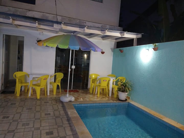Casa Com Piscina, Churrasqueira E Home Office - Caraguatatuba