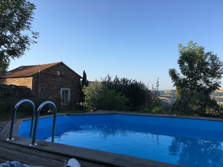 Maison Muscade Avec Piscine à Partager - Saint-Sernin-sur-Rance