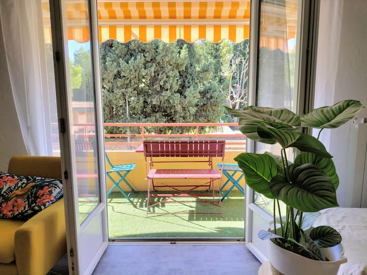 T3 70m2,5mn Plage,clim,wifi,parking,6 Pers+1 Bébé - Fréjus