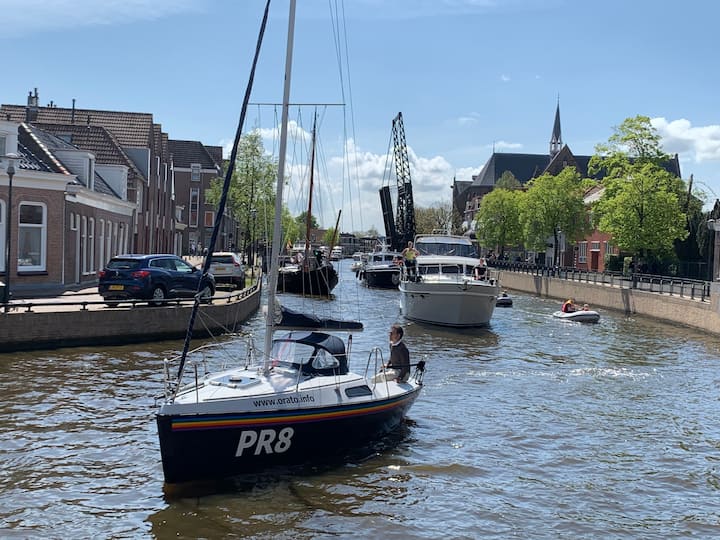 Knus Appartement Aan Dé Kade Hartje Centrum + Tuin - Joure