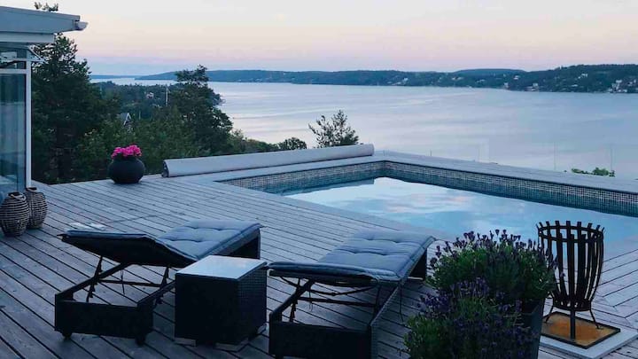 Fantastisk Villa Med Pool & Havsutsikt - Zweden
