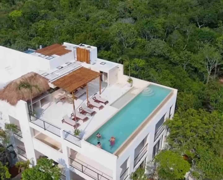 Spacious Jungle Studio With The Pool - Akumal