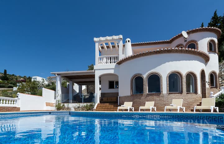 Villa Amani Avec Piscine Chauffée + Vue Sur La Mer - Salobreña