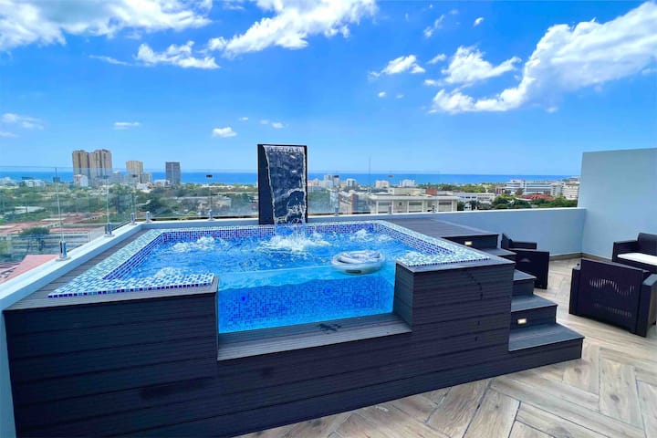 Lux On Sky: Jacuzzi Privado Con Vista 180° Al Mar - República Dominicana