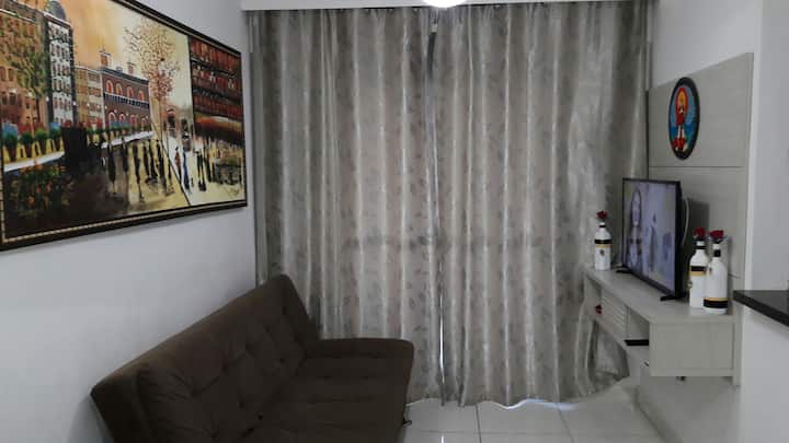 01 - Espaço Família - Wi-fi, Quadra Da Praia! - Praia Grande