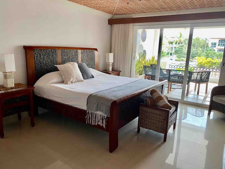 Canal View With Big Terrace Condo 205 - Puerto Aventuras