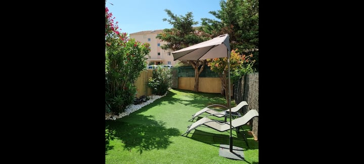 T2 Avec Jardin 50m2 Et Place Parking Privé - Sanary-sur-Mer