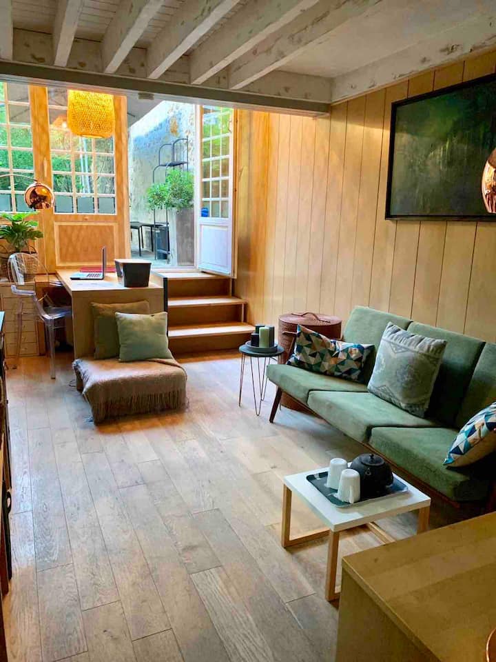 Petite Maison Avec Terrasse Sur Jolie Cour Arborée - 巴黎