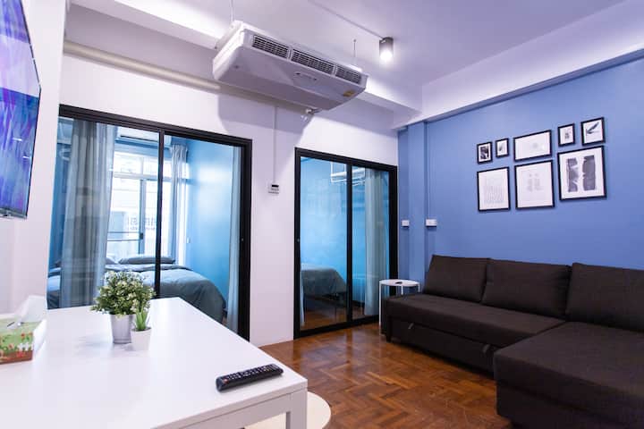 (W4) 2 Bedrooms 4-6 Guests+kitchen 1min To Bts - Bangkok