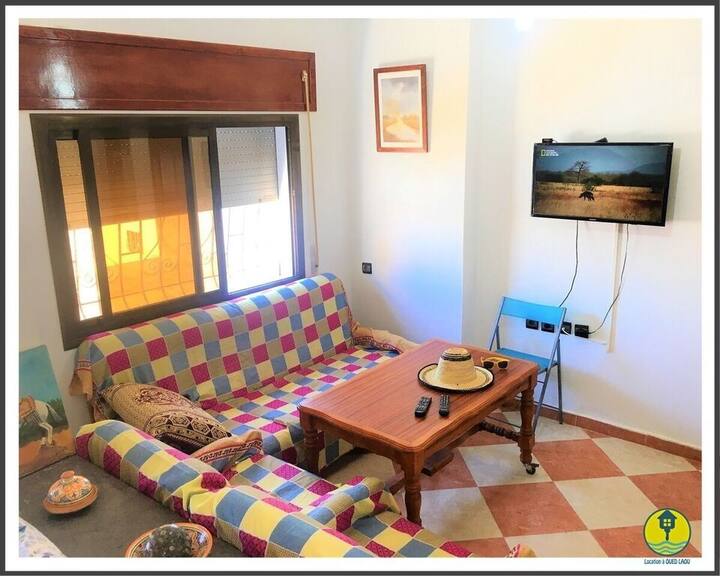 L1: Family Apartment,5 Guests, 1 Min Walk To Beach - Oued Laou