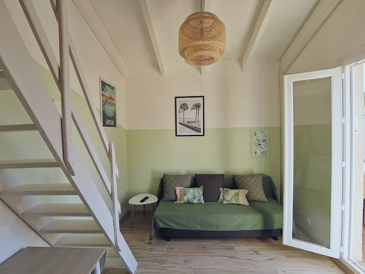 T2+mezzanine, Terrasse, Plage, Parking Privatif,5p - Gruissan