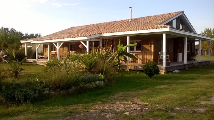 Maison Bois Entre Lac Et Mer-6 Personnes - Hourtin