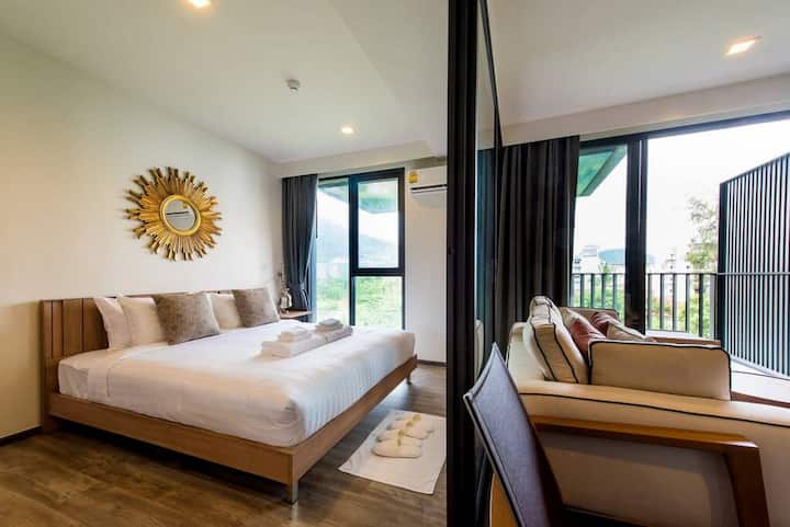 J22芭东海滩网红2卧泳池景观顶层看海5分钟海滩/酒吧街/江西冷 - タイ パトンビーチ