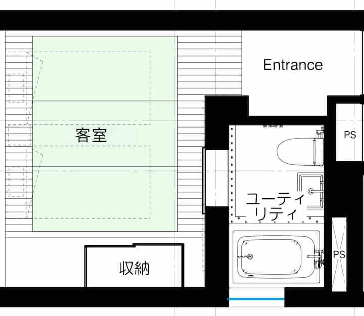 Amazing New Hotel In Central Kyoto/dou Room 202 - Gion