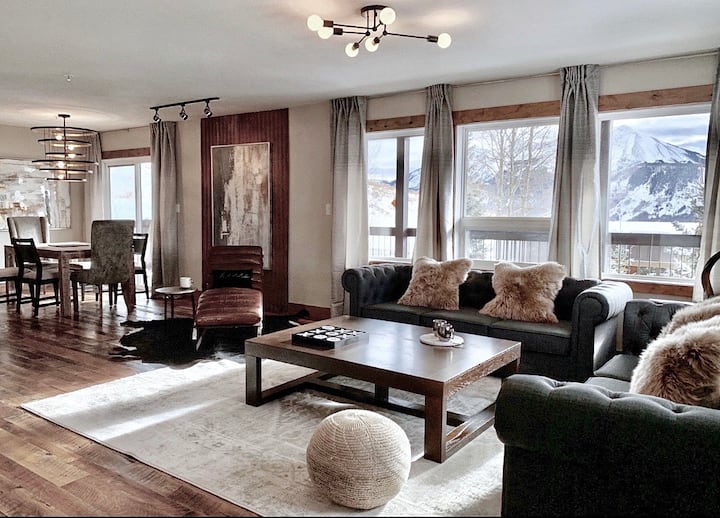 Penthouse #1: Panoramic Views, Hot Tub, 75" & 55" Tvs, Sonos, Free Ski Bus - クレスティド・ビュート, CO