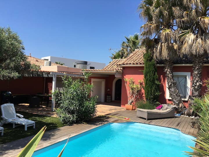 Maison Avec Piscine 50 Mètres Plage Tout Confort - Agde