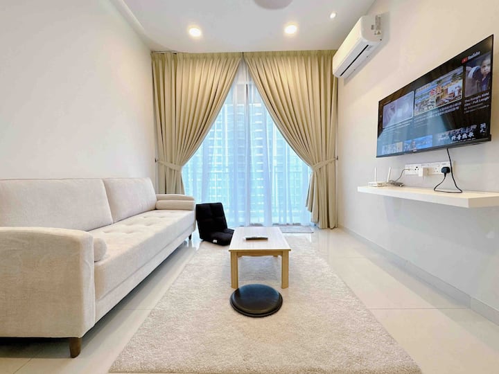 1-3pax Cozy Cp Home_jb Town/ciq / Freewifi -