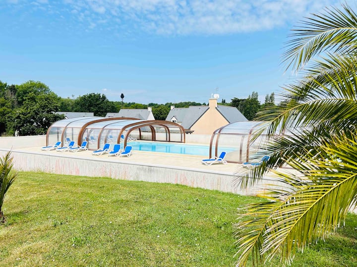 Maison Bretagne Piscine Chauffée  800 M De La Mer. - Crozon